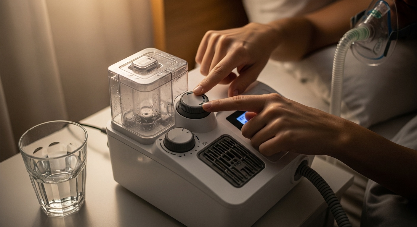 CPAP Dry Throat Relief: Fix Sleep with Prisma Vent Aqua